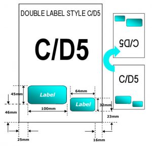 A4 Integrated Easy Labels – Style C/D5 – DOUBLE LABEL – Macro Packaging