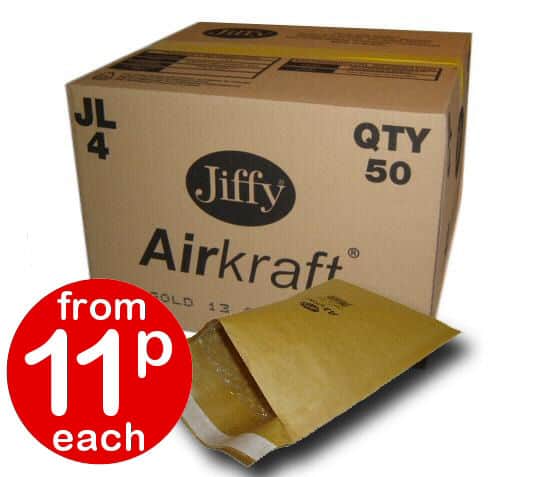 Jiffy ® AirKraft® JL4 (GOLD) Padded Envelope bags 240mm x 320mm – Macro ...