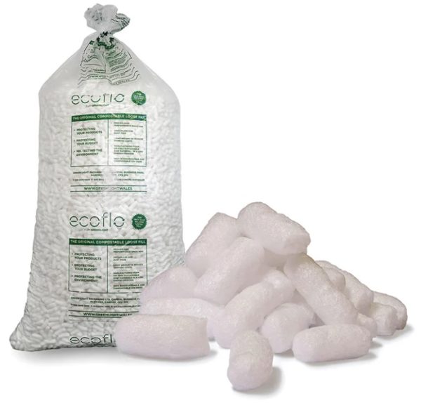 Bio-degradable loose fill void fill chips (100% biodegradable and 100% ...