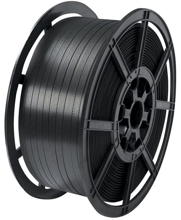 Black Polypropylene Hand/Pallet Strapping -12mm x 2000M (145 kg ...