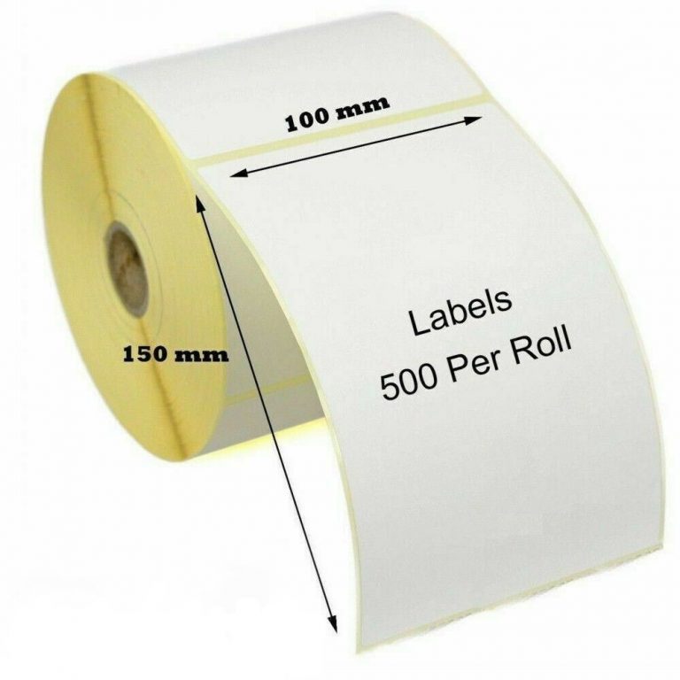 Direct Thermal Labels Zebra Compatible White Shipping Labels – 102mm x ...