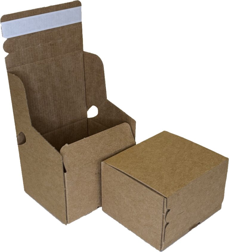E-commerce Crash Lock Cardboard Postal Boxes – 110x100x70mm (4.3″x4″x2 ...