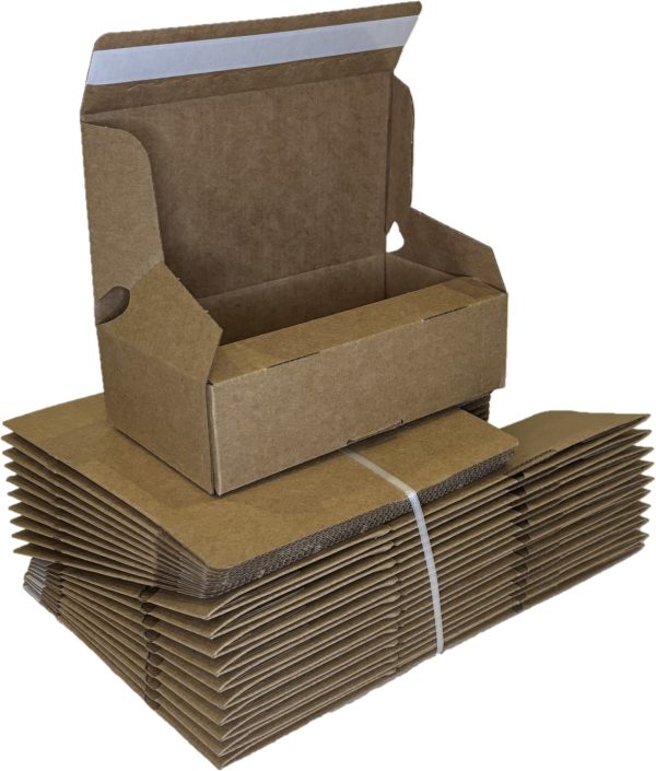 E-commerce Crash Lock Cardboard Postal Boxes – 200x100x100mm (7.85″x4 ...
