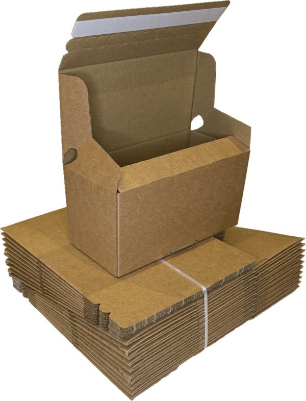 E-commerce Crash Lock Cardboard Postal Boxes – 200x100x100mm (7.85″x4 ...