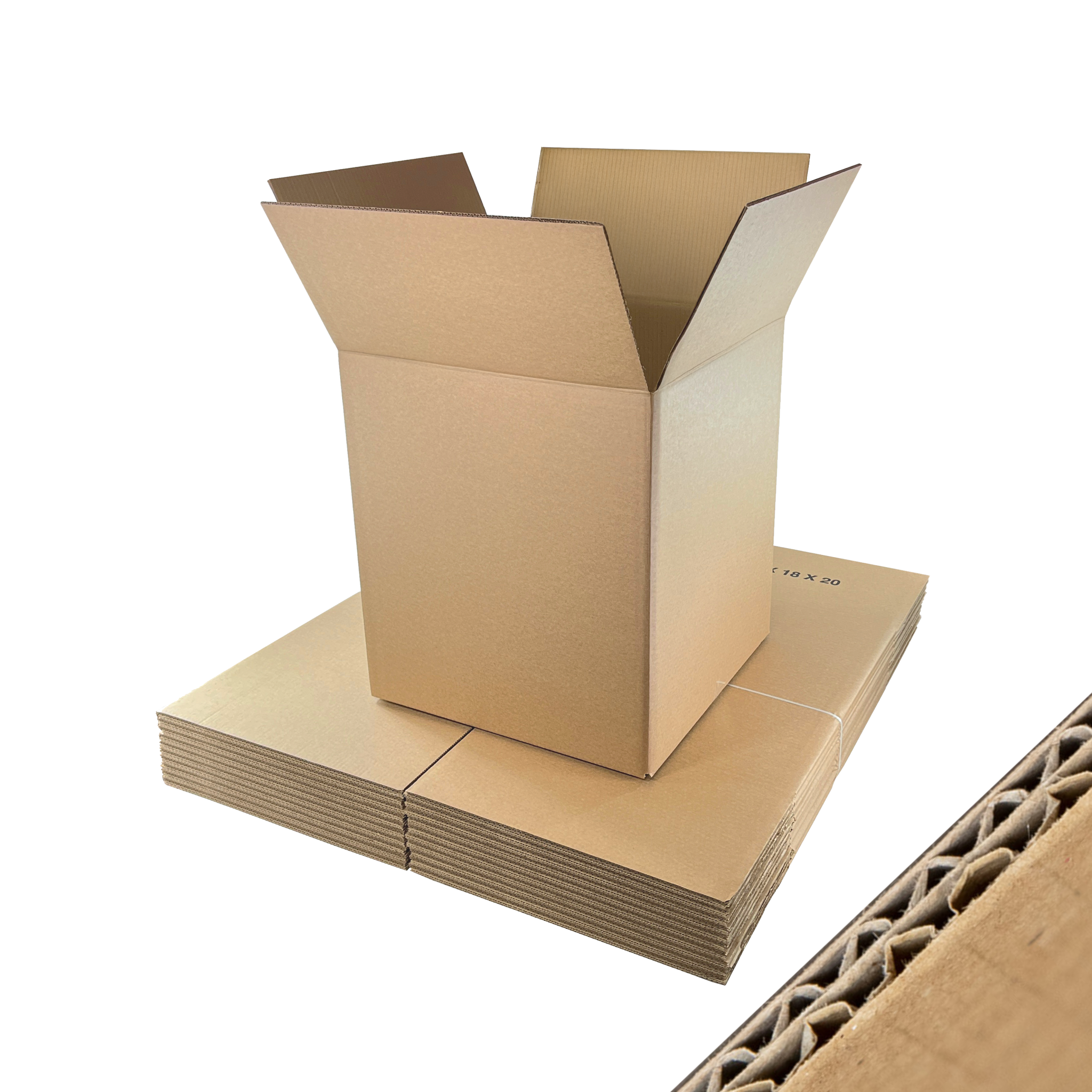 DOUBLE WALL Cardboard Boxes Cartons – 457mm x 457mm x 508mm (18″x18″x20 ...